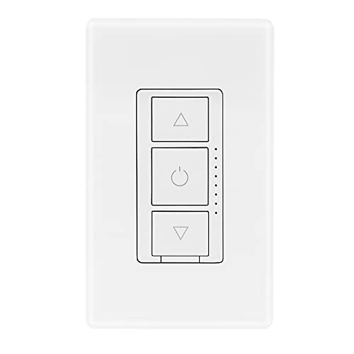 Luvoni WiFi Smart Dimmer Switch, 3-Way/Single Pole Electrical Light Switch, 3 Button, 300 Watt max, LED Compatible, Screwless Wall Plate Included, Compatible with Alexa and Google Assistant