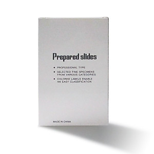 Prepared Microscope Slides Set of 48 pcs Animals Insects Plants Flowers Sample Specimens for Kids Education