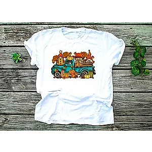 Fall Gnome Teal Truck Sublimation Transfer, Ready to Press, Autumn, Pumpkins, Gnomes, Vintage, Sublimation Transfer, Harvest, Ready to Use (Child x1-6")