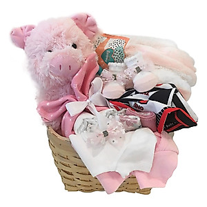 Baby Girl Gift Basket, Medium