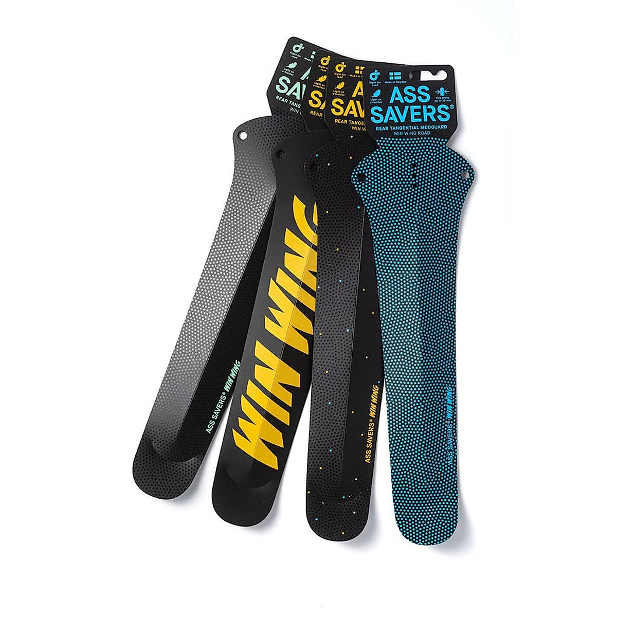 Ass Savers - Win Wing Road - Rear Mudguard for Road Bikes, for Tire Widths up to 35mm, Ultralight, Clip On, Easy Installation and Removal, Secure Mount, Sustainable, Swedish Design, Praline