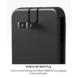 HALO 10000 AC - Contains a 10,000mAh Internal Battery with Built-in AC Wall Plug & Charging Cables - Blush