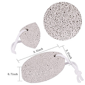 4 Pcs Value Pack Pumice Stone, Pumice Stone for Feet, KUTOLAKI Natural Lava Foot Pumice Stone, Pumice Scrubber Foot Stone Exfoliating Callus Remover, Pumice Stone Remove Dead Skin for Hand, Foot