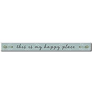 My Word! "This is My Happy Place Skinny Wooden Sign 1.5" x 16"