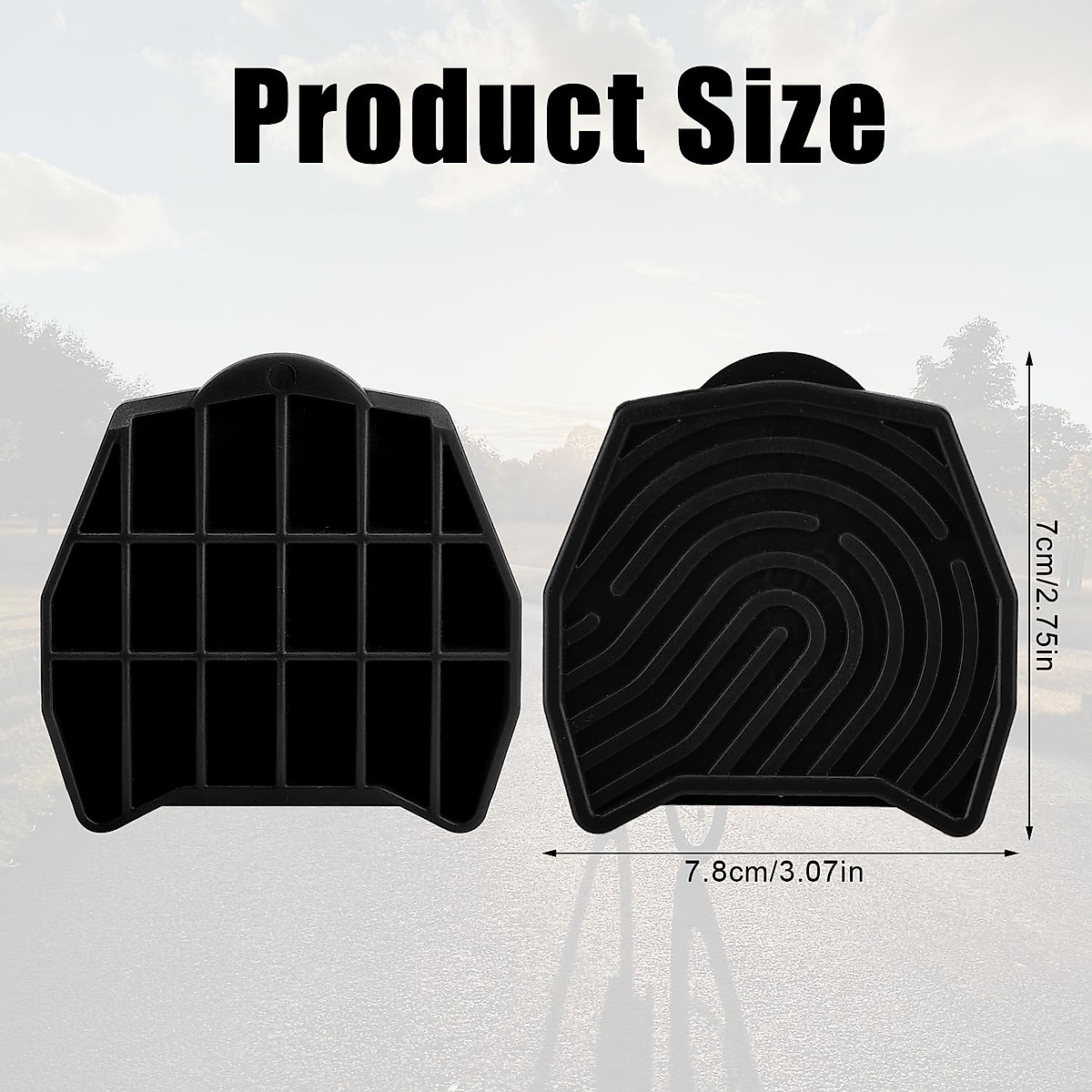 2pcs Pedal Converter, Bike Pedal Converters Clipless Pedal Converter Pedal Converters Compatible with Peloton Bike Replacement Pedals Adapter for Original Bike (Black)