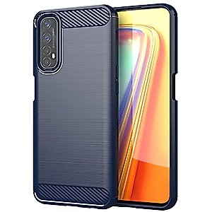 for Oppo Realme 7 Case, Realme 7i Case,Realme 7 Pro Case,TPU Shock Absorption Technology Raised Bezel Protective for Oppo Realme 7 / Realme 7i / Realme 7 Pro Phone Case (Blue,for Oppo Realme 7 Pro)