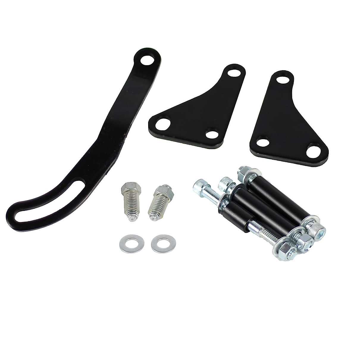 Power Steering Pump Mounting Bracket LWP SWP Compatible with SB SBC Ch-evy engines 262 265 283 302 305 307 327 350 400 Black