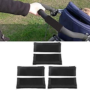 Pssopp Soft Wraps Car Seat Straps, Baby Stroller Handle Cover Baby Stroller Armrest Handle Sleeve Cover Car Seat Strap Shoulder Strap Covers