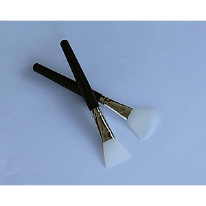 LORMAY 2 Pcs Silicone Face Mask Brush Applicator for Facial Mud, Clay Mask, DIY, Modeling Mask, Body Lotion, and BB CC Cream