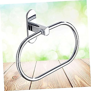 Towel Rack 2pcs Towel Hanger Wall Mounted Towel Holder Towel Rack No Punching Towel Ring Tower Hanger Towel Hanging Towel Bar Single Towel Shelf Towel Bar
