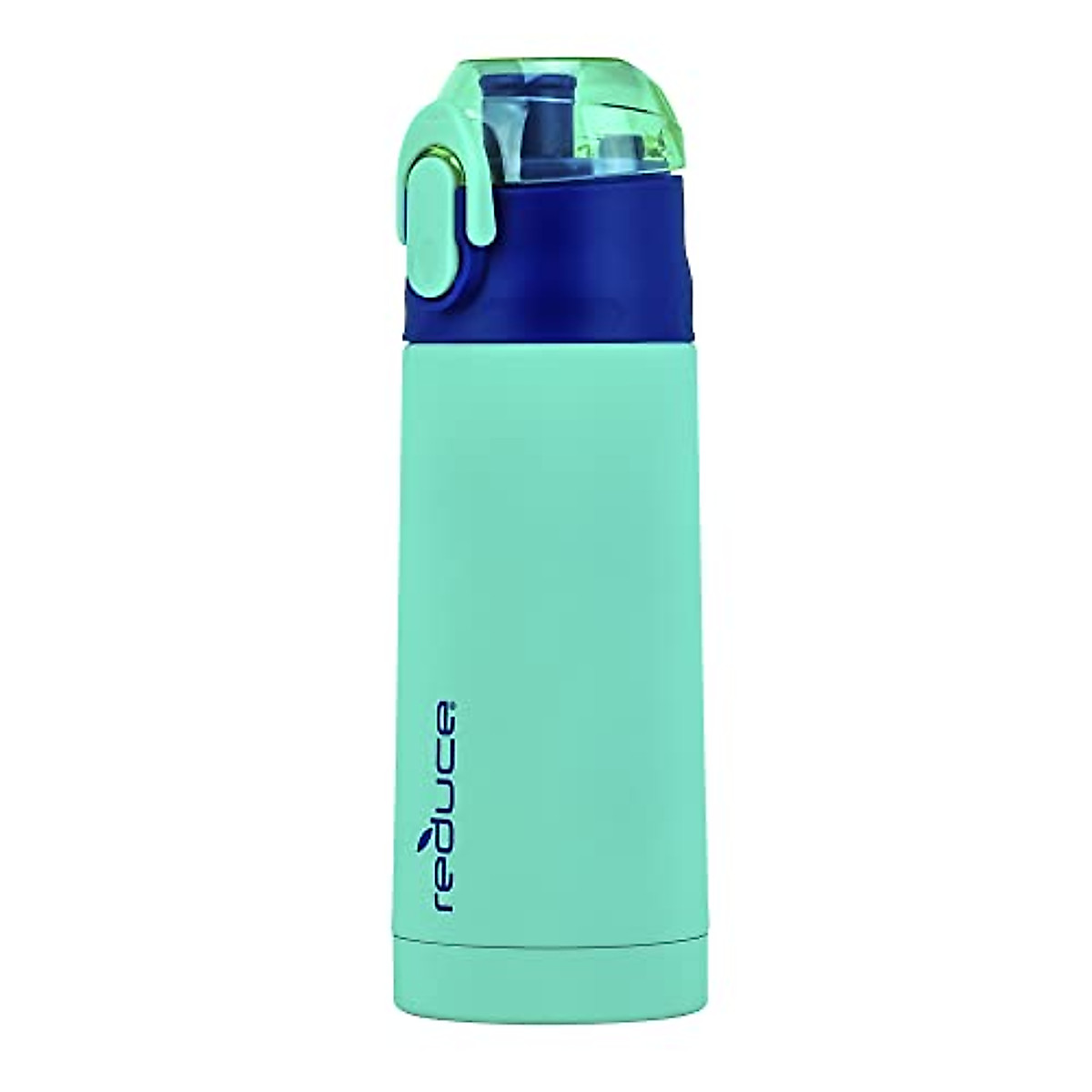Reduce Water Bottle for Kids, Frostee 13 oz - Reusable Insulated Stainless Steel Water Bottle - Leak Proof and Hygienic Flip-Top Lid - Gripster Finish, Marine