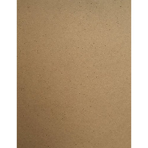 Brown Kraft 100% Recycled Cardstock - 8.5 X 11 inch - Premium 100 LB. Heavyweight cover - 25 Sheets from Cardstock Warehouse