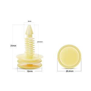 GOOACC 25 Front Door Trim Panel Retainers Clips Replaces for GM 10153057 Chevy Buick GMC Jimmy Pontiac Grand Prix 8mm Hole - 25pcs