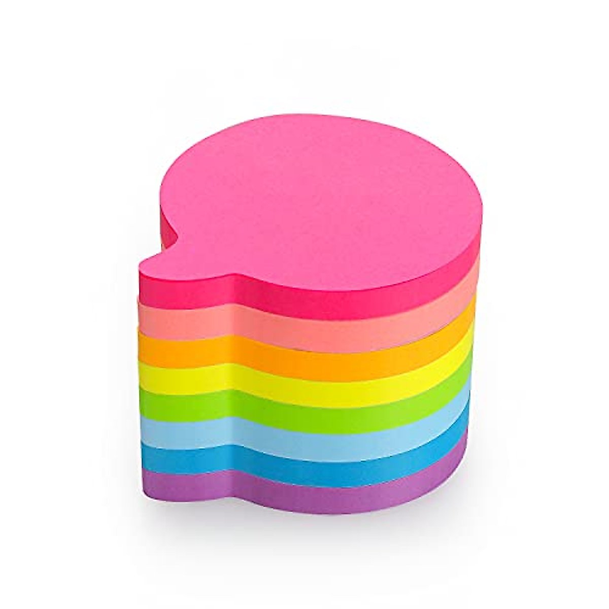 Bubble Shape Sticky Notes 8 Color Bright Colorful Sticky Pad 75 Sheets/Pad Self-Sticky Note Pads