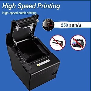 pos kithcen printer,Bluetooth Ethernet/LAN 80mm Restaurant Auto cutter wireless android thermal receipt bill ticket printer,NOT for ios/ipad/MAC/Doordash/Square/Uber(Bluetooth+LAN/Ethernet+USB)