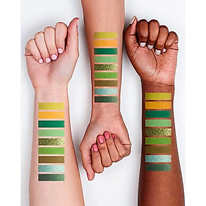 MAKI YIKA Green Eyeshadow Palette, 9 Color Green Eye Shadow Makeup Palette for Women, Matte Shimmer Glitter Eyeshadows Rich Pigmented & Ultra Blendable & Long Lasting (9color)