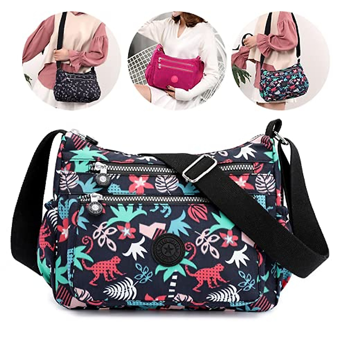 WENJHEN Women Shoulder Bag Ladies Crossbody Purse Roomy Multiple Pockets Handbag