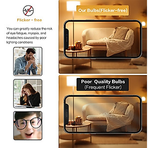 Vgogfly LED Bulb 3W 25 Watt Equivalent Light Bulbs Night Stand Bulb Table Lamp Bulb Warm White 2700K LED Energy Saving E26 Medium Screw Base for Home Light Bulb 4 Pack