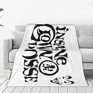 Insane Hip Clown Hop Posse Throw Blankets Flannel Blanket Lightweight Throw Blanket for Couch Bed Soft Warm Cozy 80"x60"