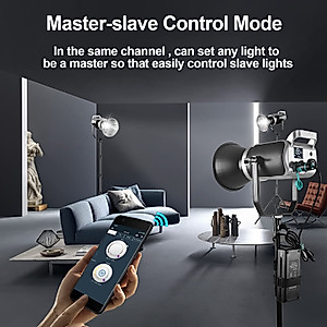 GVM 200W LED Video Light with Lantern Softbox, SD200D Photography Studio Lighting Kit with Bluetooth/DMX Control, 93000lux@0.5m 3200K-5600K Bi-Color Continuous Output Lighting for YouTube