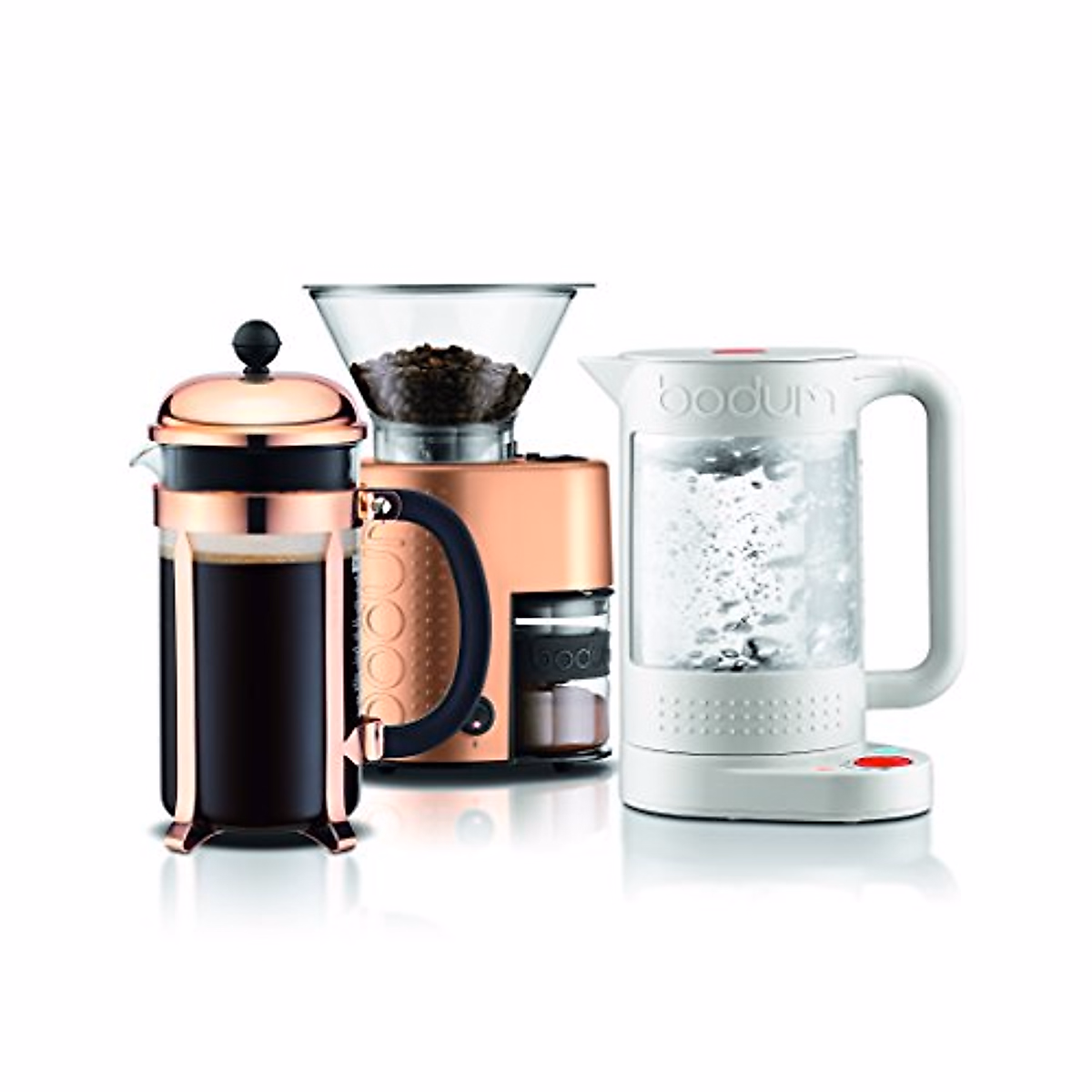 Bodum 11659-913US Bistro Electric Water Kettle, double Wall with Temperature Control, 1L, 37 oz, White