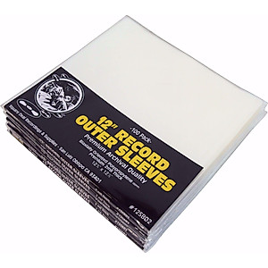 (500) 12 Inch LP Record Outer Sleeves Premium 2 mil Thick Archival Quality, Super Clear #12SB02