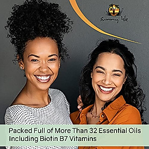 Sunny Isle Rosemary Mint Hair and Strong Roots Oil 3oz, Infused with Biotin & Jamaican Black Castor Oil to Strengthen and Nourish Hair Follicles, for Dry Scalp, Split Ends & All Hair Types