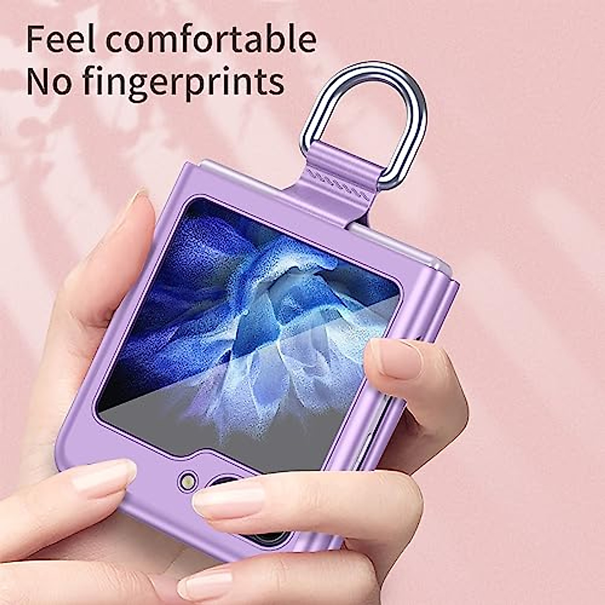 Kowauri for Samsung Galaxy Z Flip 5 5G Case with Ring,Slim Anti-Fall Shockproof Protective Phone Cover Case for Samsung Galaxy Z Flip 5 5G 2023 (Green)