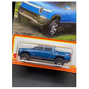 Matchbox Rivian R1T 2022 Collector #38/100 Electric Truck EV Blue