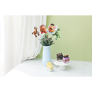 32PCS Toy Inspired Party Decorations,Centerpieces Decorations Stick Table Toppers For Birthday Party Baby Shower Party Supplies Decor Table Toppers