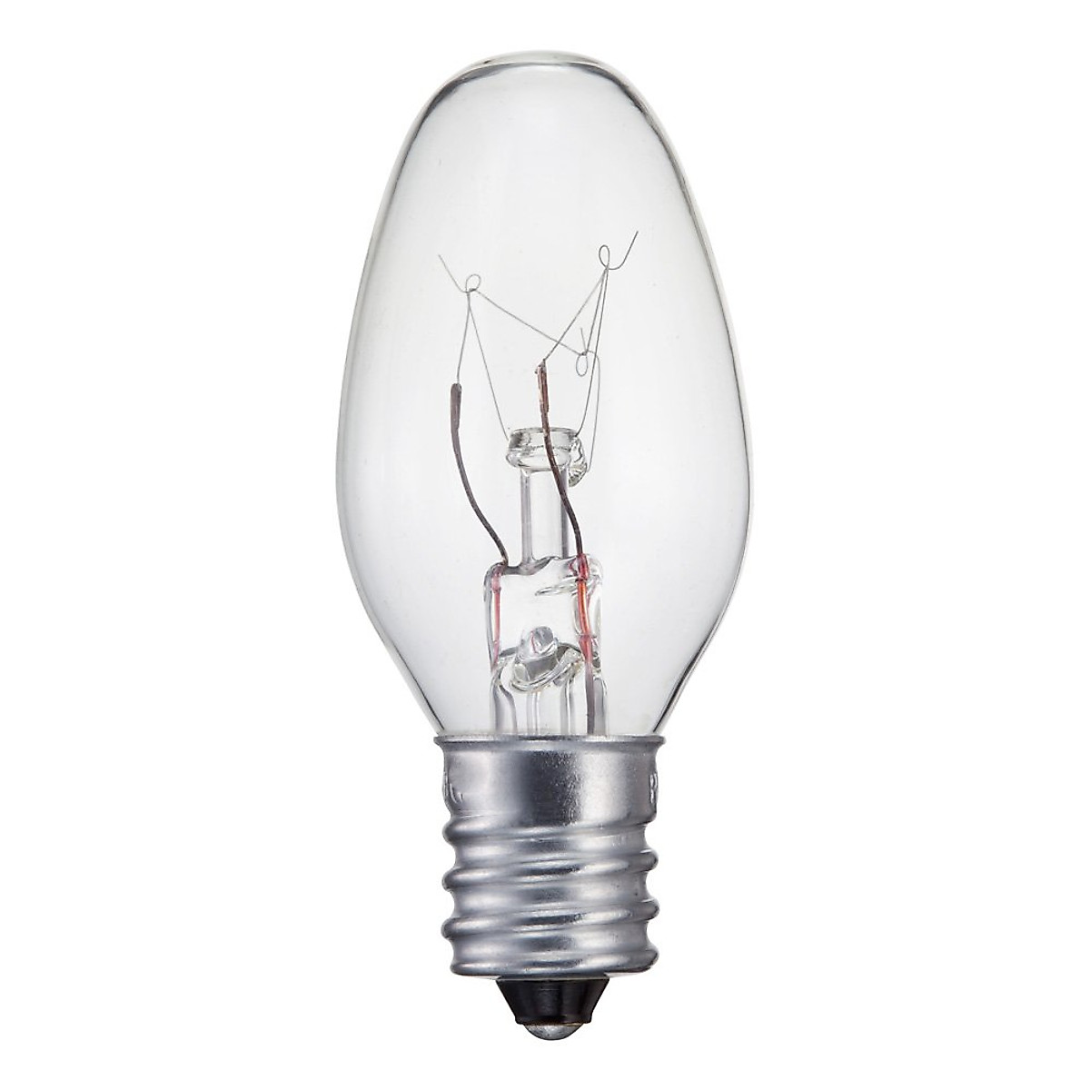 Philips C7 Clear Night Light: 7-Watt, E12 Candelabra Base Light Bulb, Soft White, 4-Pack, 415463
