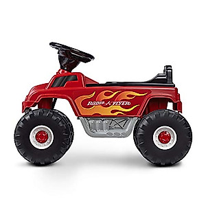 Radio Flyer Monster Truck with Lights & Sounds, 6 Volt Battery Powered Electric Car, Toddler Ride On Toy for Ages 1.5+, Large