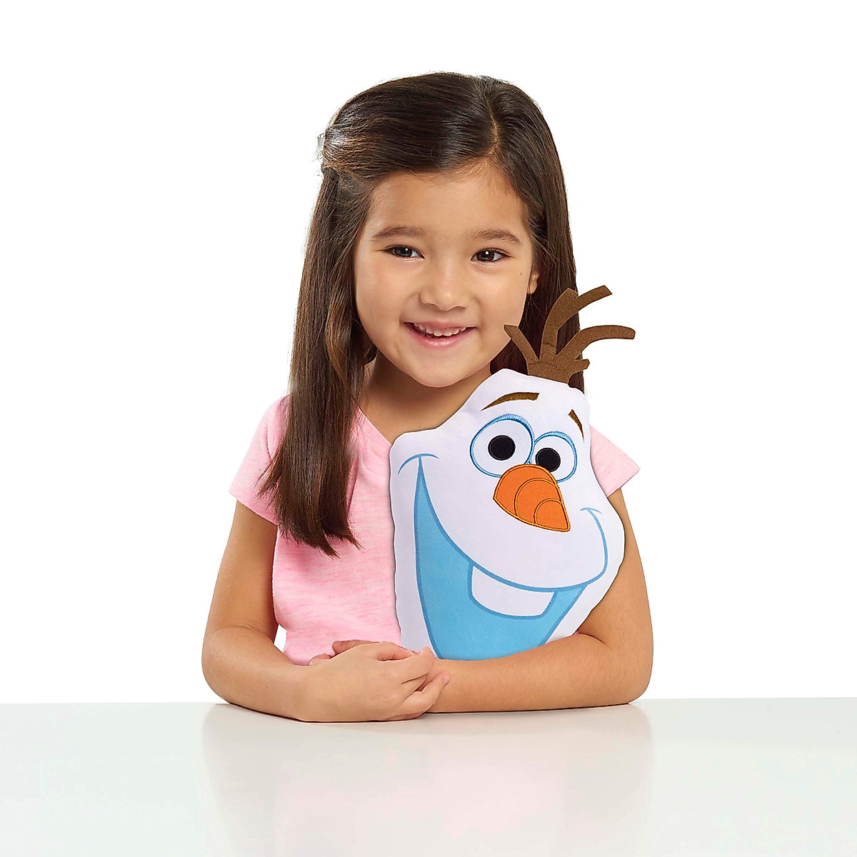 Disney Frozen 2 Character Head 16.5-Inch Plush Olaf, Soft Pillow Buddy Toy for Kids, Officially Licensed Kids Toys for Ages 2 Up by Just Play