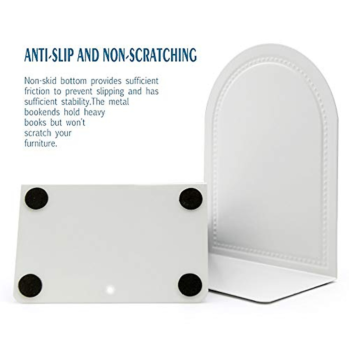 Bookends-Heavy Duty Bookends Metal Book Ends Universal Economy Bookends