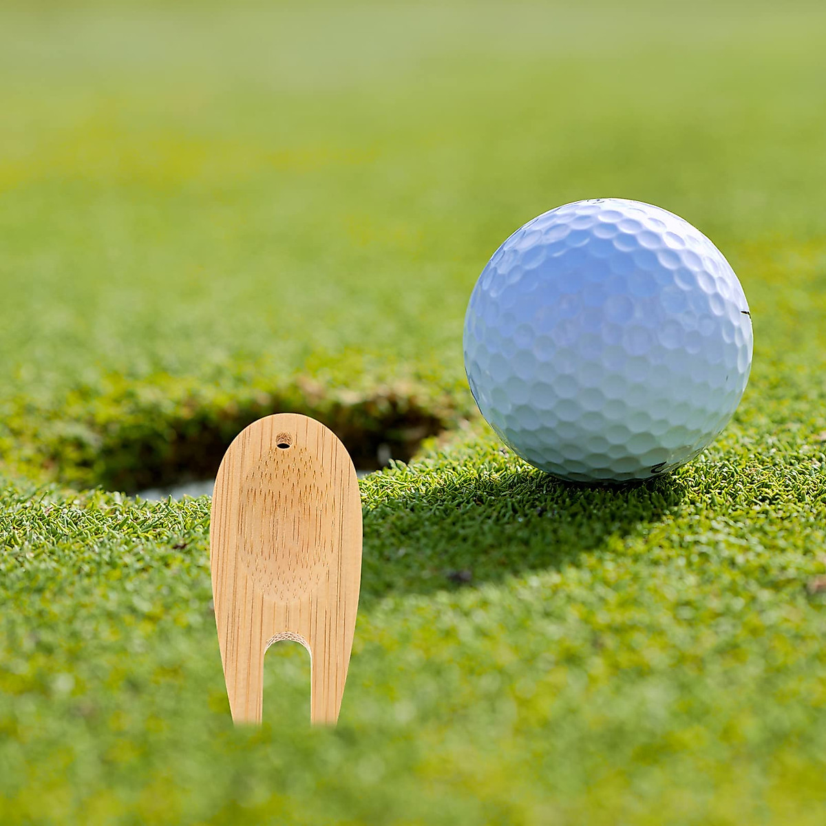 15pcs Green Bamboo Fork Bamboo Divot Fork Divot Repairing Tool Golfs Accessories Divot Repair Tool Fairway Fixator Divot Repair Fork Golfing Divot Tool Divot Fixing Tool