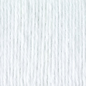 Lily 10201818001 Sugar 'N Cream Super Size Solid Yarn, 4oz, Gauge 4 Medium, 100% Cotton - White - Machine Wash & Dry Big Ball