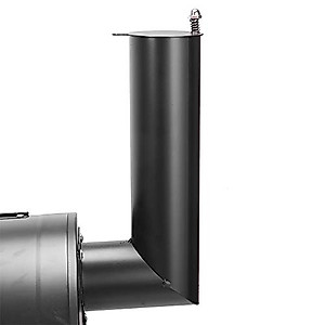 Barbecue Grill Cookers,Grill Oil Drum Charcoal Furnace,44 Inch Charcoal Grill and Offset Smoker, Portable Backyard Steel BBQ Oven with Wheels, Outdoor Patio Barbecue Cooker with Side Fire Box for Camping, Picnic, Party