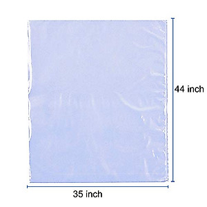 LazyMe Shrink Wrap Bags, Extra Large Jumbo Shrink Bags Clear Cellophane Bags for Easter Baskets - 35 x 44 Inch Premium Quality Bags (5 pcs)