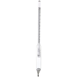 Chase Instruments 31490 Dual Scale Baume Heavy Specific Gravity Hydrometer, 1.000-1.220 Graduation Range, 0 to 26 Range, 0.005mm Interval, 152mm Length