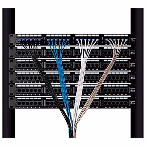 Monoprice Cat6A 20ft Black 5-Pk Patch Cable UTP 30AWG 10G Pure Bare Copper Snagless RJ45 SlimRun Series Ethernet Cable