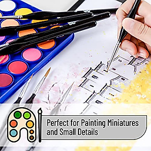 Mr. Pen- Miniature Paint Brushes, 9 Pcs, Detail Paint Brush Set, Fine Paint Brush, Fine Detail Paint Brush Set, Detail Paint Brushes, Model Paint Brushes, Detail Brush Set, Mini Paint Brushes
