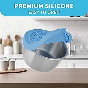 6 PCS 1.6 oz Salad Dressing Container To Go, 304 Stainless Steel Small Condiment Containers with Lids, Leak Proof, Mini Dipping Sauce Cup Set for Lunch Box (Mix Color)