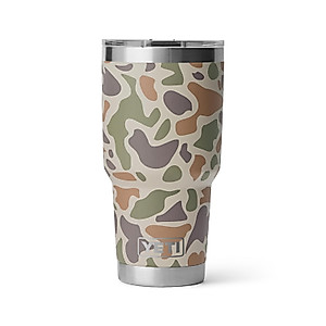 YETI Rambler 30 oz Tumbler, Stainless Steel, Vacuum Insulated with MagSlider Lid, Tan Camo