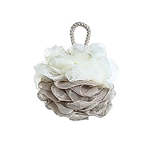 INGVY Dry Brushing Body Brush Double Bath Ball Soft Foaming Sponge Body Scrub Exfoliating Back Brush Skin Clean Bath Bubble Ball Skin Care Bathing Accessories (Color : B)