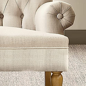 Rosevera Hermosa para Sala Love Seats Furniture Sofa in a Box Long Couches for Living Room Settee Loveseat, Standard, Linen Beige