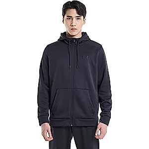Under Armour Mens ArmourFleece Full Zip Hoodie , (001) Black / / Black , X-Small