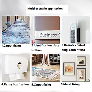 Hyuxinmy Double Sided Tape Heavy Duty Mounting Tape, Two Sided Thin Self Adhesive Tape High Tack, Universal Clear Removable Double Sided Tape with Fiberglass Mesh (0.79in-66ft)