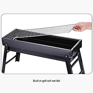 Barbecue Grill Folding Portable Charcoal Outdoor Camping Picnic Burner Foldable Charcoal Camping Barbecue Oven