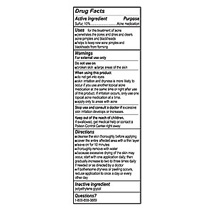 De La Cruz Sulfur Ointment - Cystic Acne Treatment for Face and Body - Daily 10 Min Spot Treatment Mask - Safe and Effective Game Changing Hormonal Acne Treatment that Clears Up Pimples - 2.6 OZ