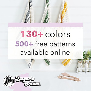 Lily - 10300202612 Sugar'n Cream Cotton Cone Yarn, 14 oz, Kitchen Breeze Ombre, 1 Cone